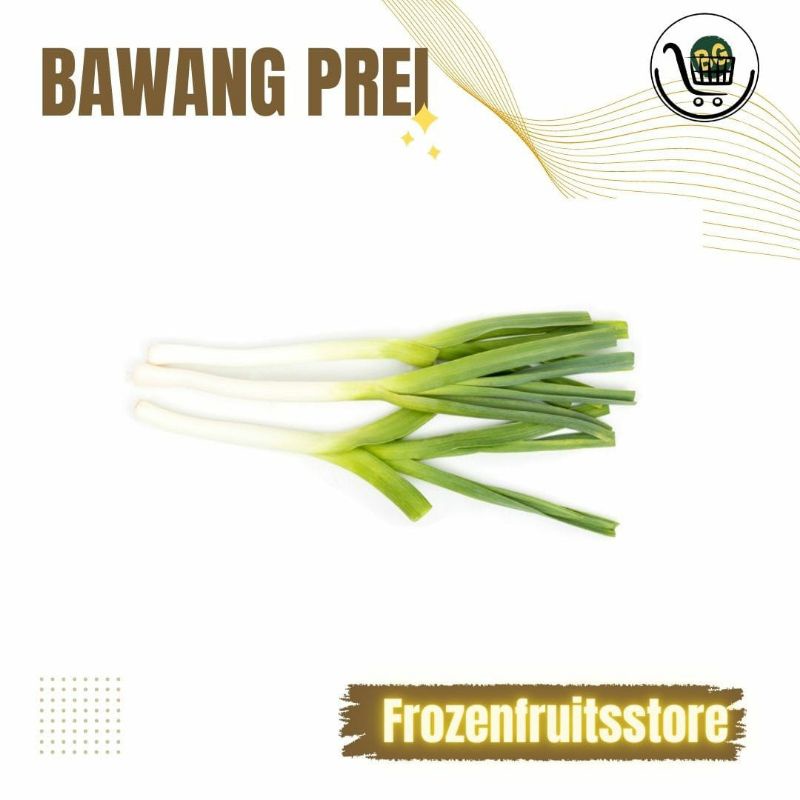 Jual Daun bawang prei/besar segar 250gr, daun bawang prei/besar ...