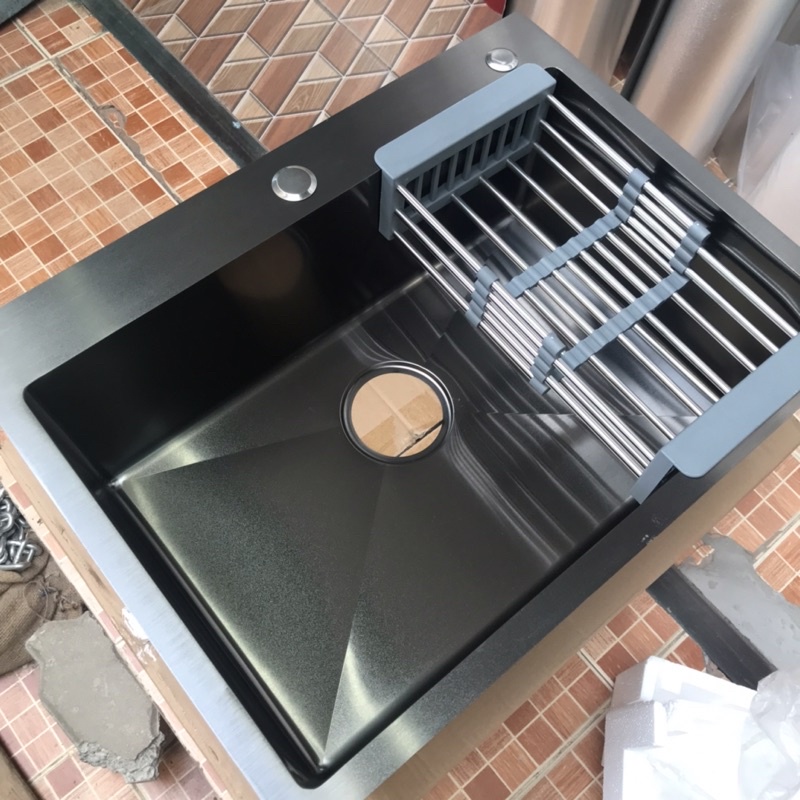 Jual BAK CUCI PIRING HITAM 1 lubang (KUALITAS PREMIUM)/ kitchen sink ...