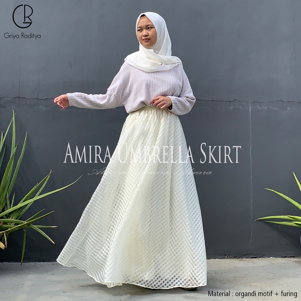 Jual Rok Panjang Wanita Payung Lebar Amira Umbrella Skirt Rok Pesta ...