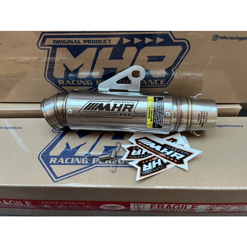 Jual Silincer MHR RACING Type Dark 1 Short inlet 50 | Shopee Indonesia