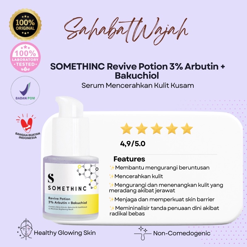 Jual SOMETHINC Revive Potion 3% Arbutin + Bakuchiol - Serum Mencerahkan ...