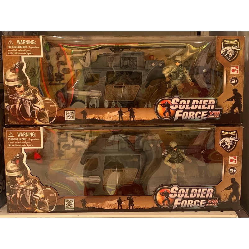 Jual Sale: Soldier Force Series 8 Helicopter Iron Hawk Playset 3 ...