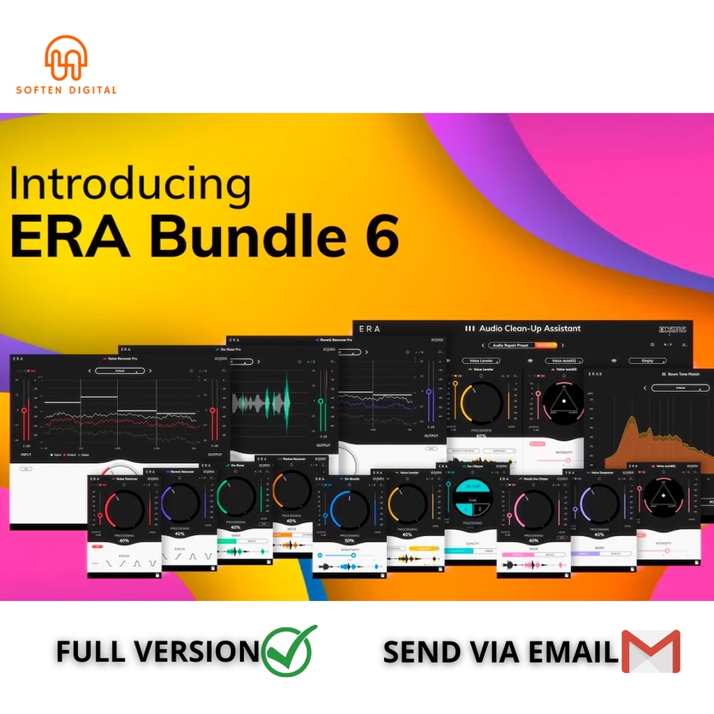 Jual Accusonus ERA Bundle Pro v6 VST Plugins Multi-patented next-generation audio repair tools ...