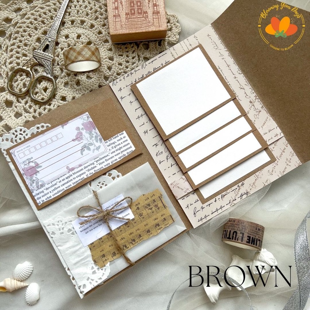 Jual story scrapbook kartu ucapan greeting card kado unik buku jurnal ...