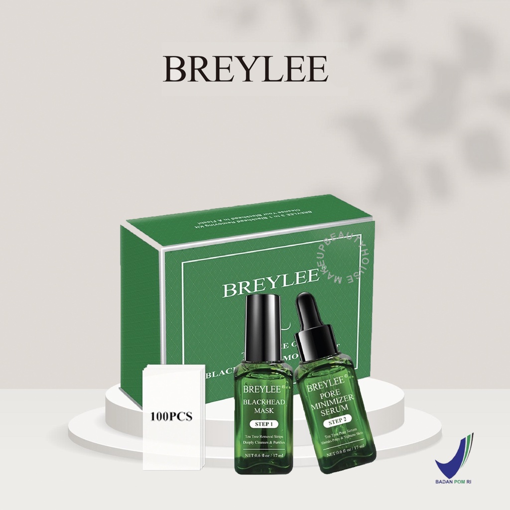Jual BREYLEE Tea Tree Oil Blackhead Removing Kit | Shopee Indonesia