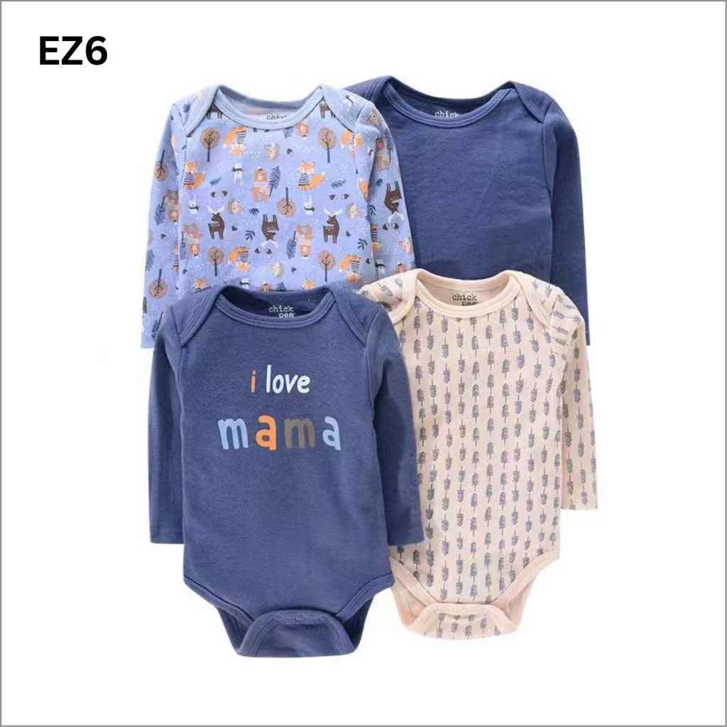 Jual Miniboo Bodysuit 4pcs Motif Ez6 Shopee Indonesia