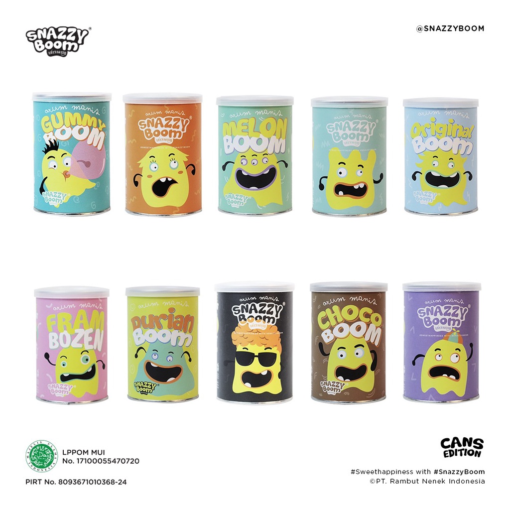 Jual Snazzy Boom Bundling 10 Cans Edition - Arum Manis / Gulali ...