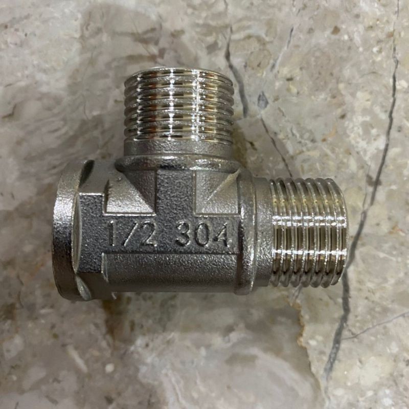 Jual sambungan tee shower nepel closet /nepel tee drat luar dalam 1/2 in stenlis | Shopee Indonesia