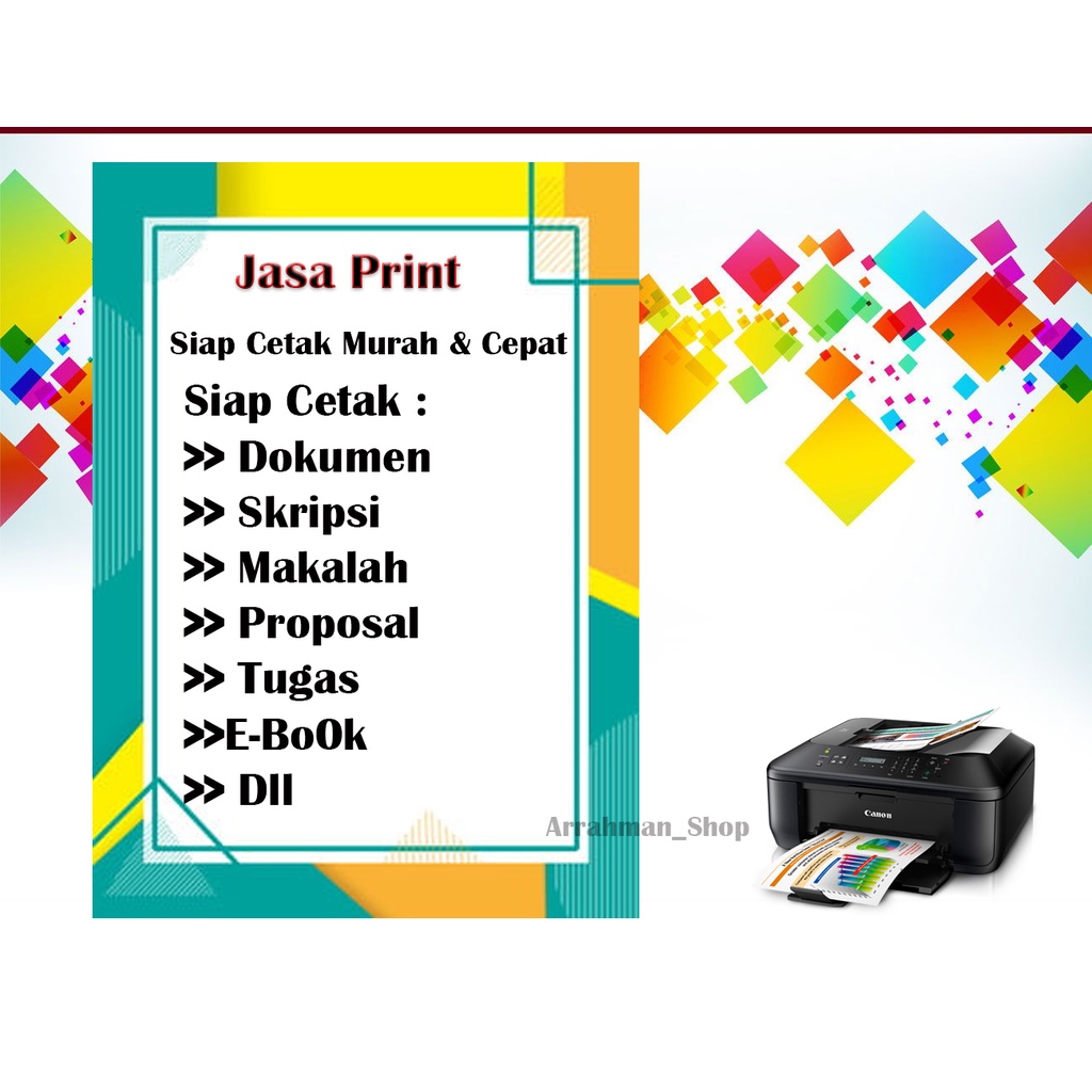 Jual Nge-print CETAK DOKUMEN cetak Kertas A4 dokumen, buku, makalah ...
