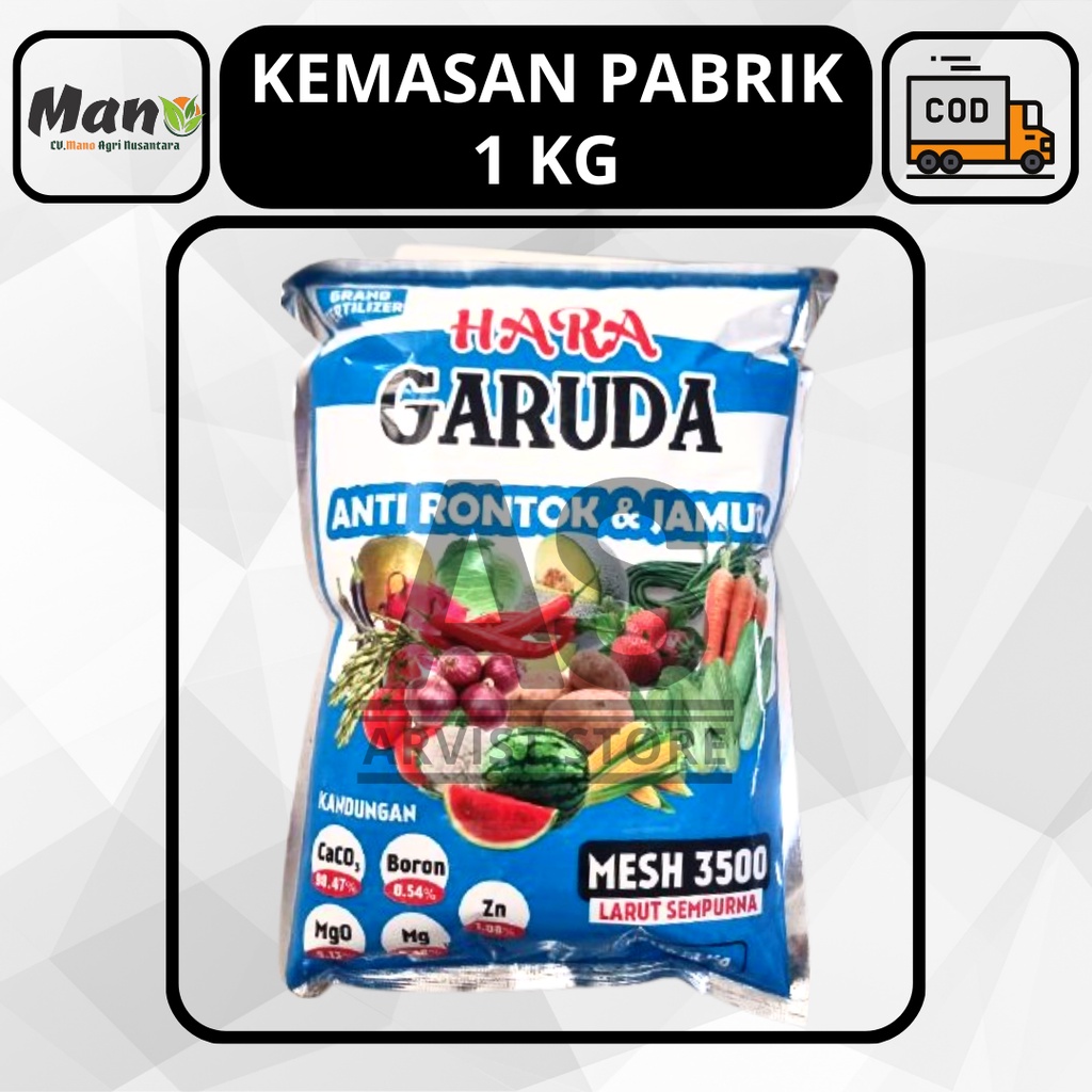 Jual Pupuk Kalsium Hara Garuda 1Kg Mesh 3500 Lebih Lembut dan Cepat ...