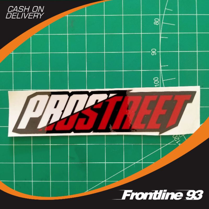 Jual Sticker Print n Cut PROSTREET laminasi glossy stiker racing mobil ...