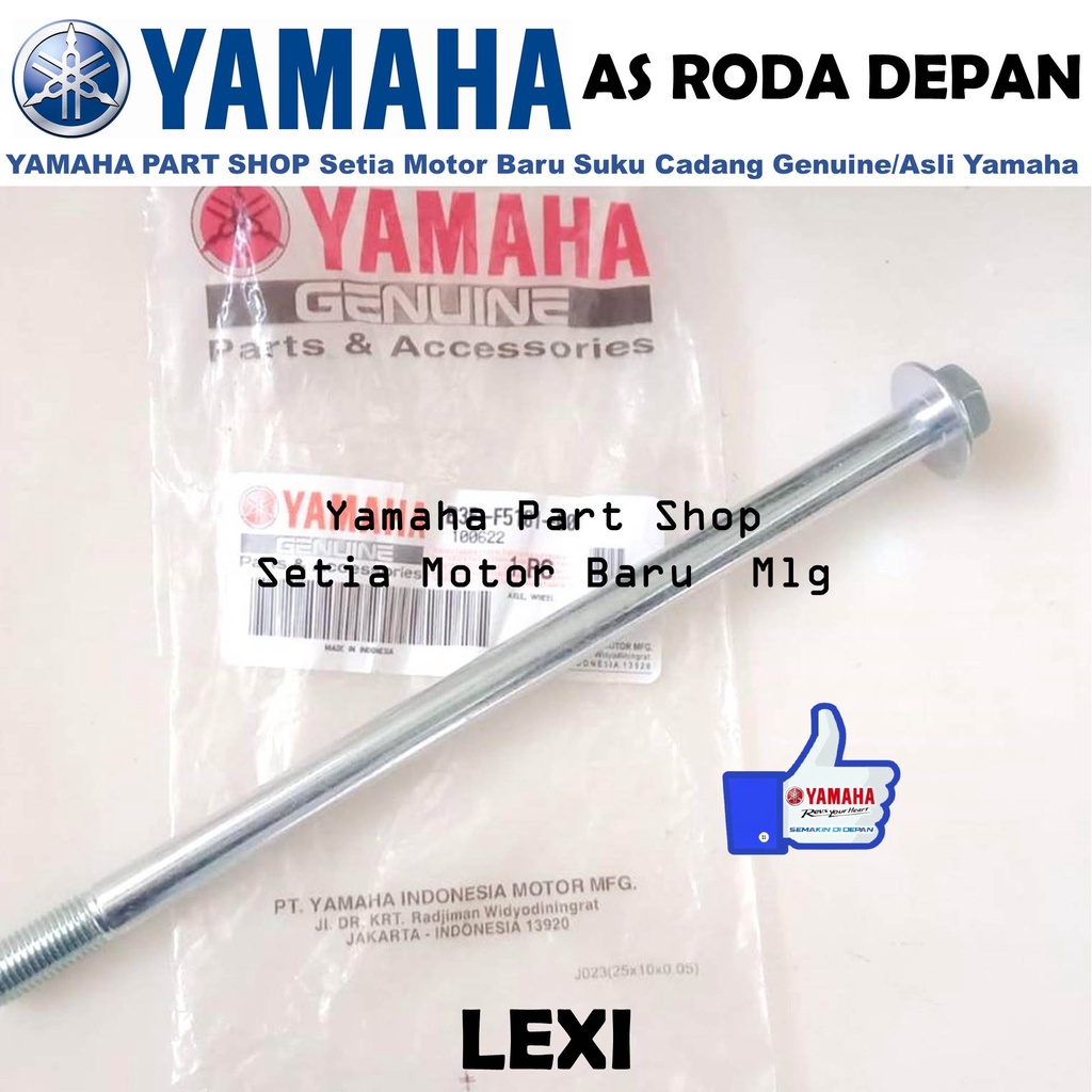 Jual As Roda Depan Front Wheel Axle Motor Lexi 125 Asli Yamaha Setia ...