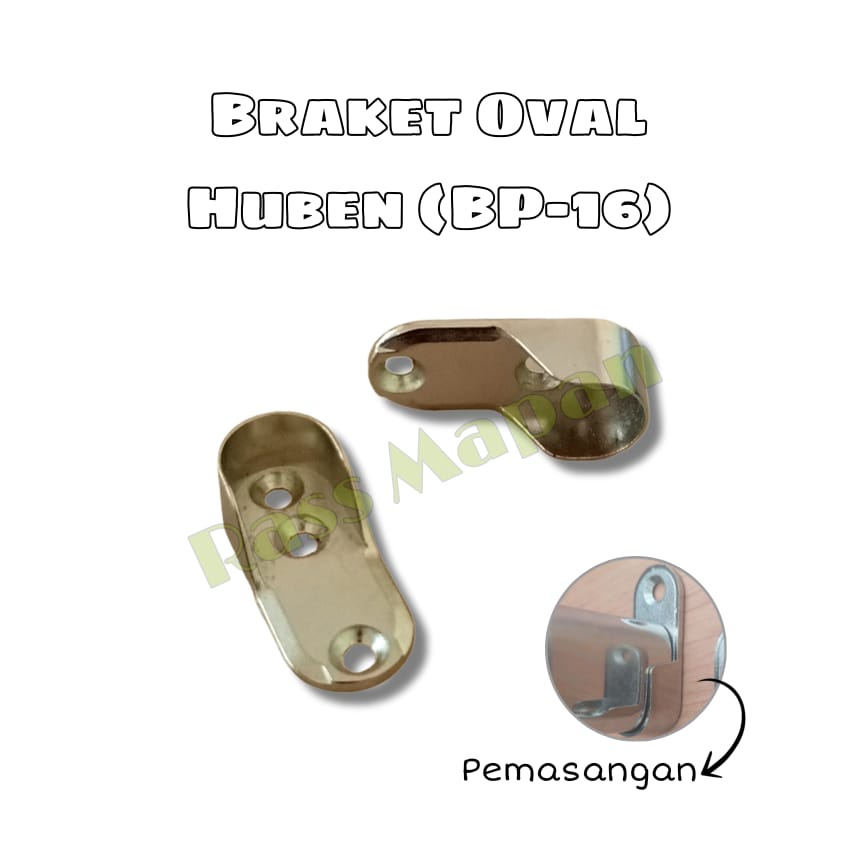 Jual Braket Pipa Oval Huben Besi BP-16 | Shopee Indonesia