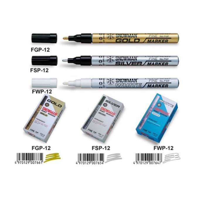 Jual Spidol Snowman FINE FWP-12, FGP-12, FSP-12 | Shopee Indonesia