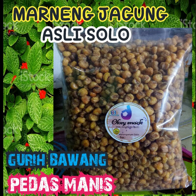 Jual 1 KG Marneng jagung gurih bawang /Marning jagung pedas manis ...