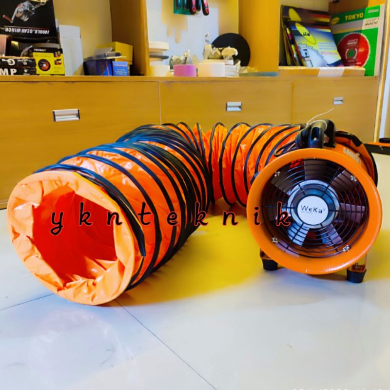 Jual Kipas Portabel Ventilator Blower 12 Inch WEKA Plus Selang Flexible ...