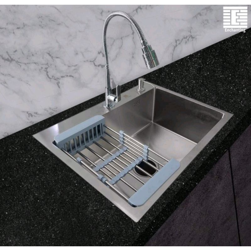 Jual paket komplit kitchen zink 5040 stainless/bak cuci piring TIRISAN ...