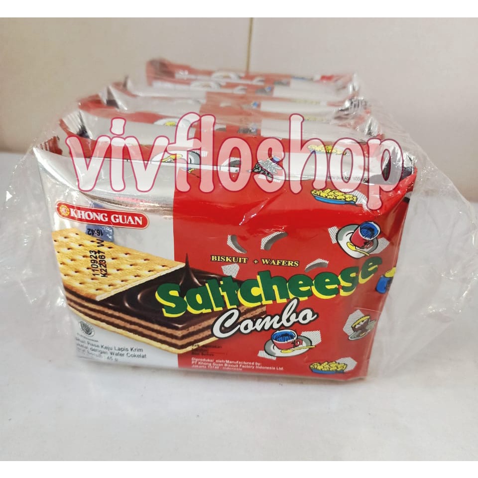 Jual Biskuit Saltcheese Combo Khong Guan (10 x 45 gram) | Shopee Indonesia