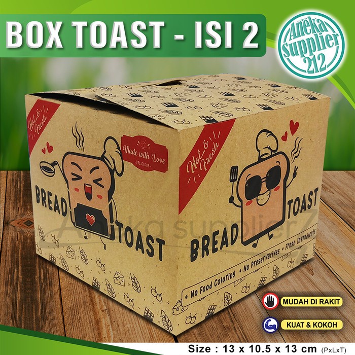 Jual Box Toast - Kotak Roti Bakar TAKE AWAY - HAPPY FAMILY ed -KRAFT ...
