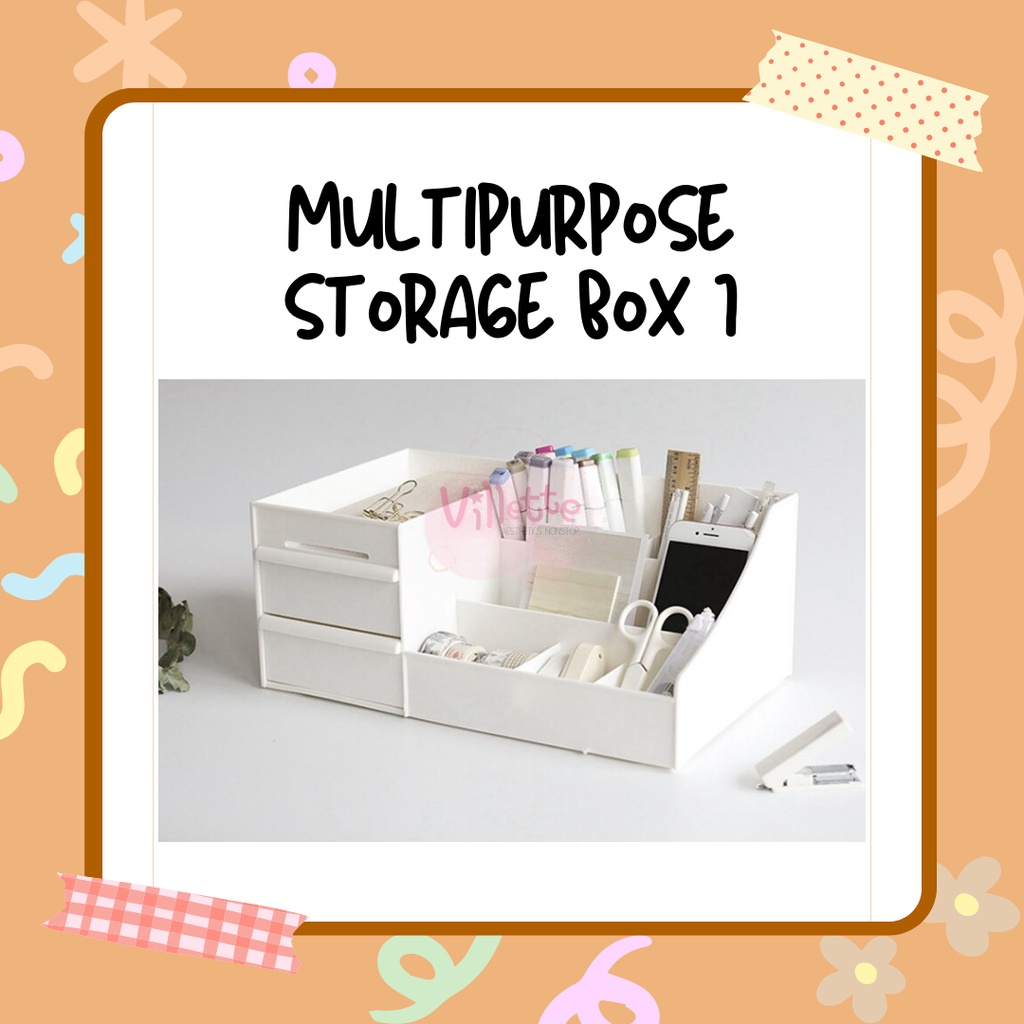 Jual Multifungsi Storage Box dengan Laci Bertingkat Tempat Make Up ...