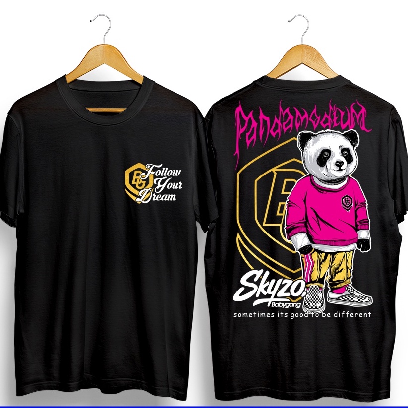 Jual KAOS PRIA SKYZO PANDA OUTFIT / KAOS UNISEX / PAKAIAN PRIA / KAOS ...