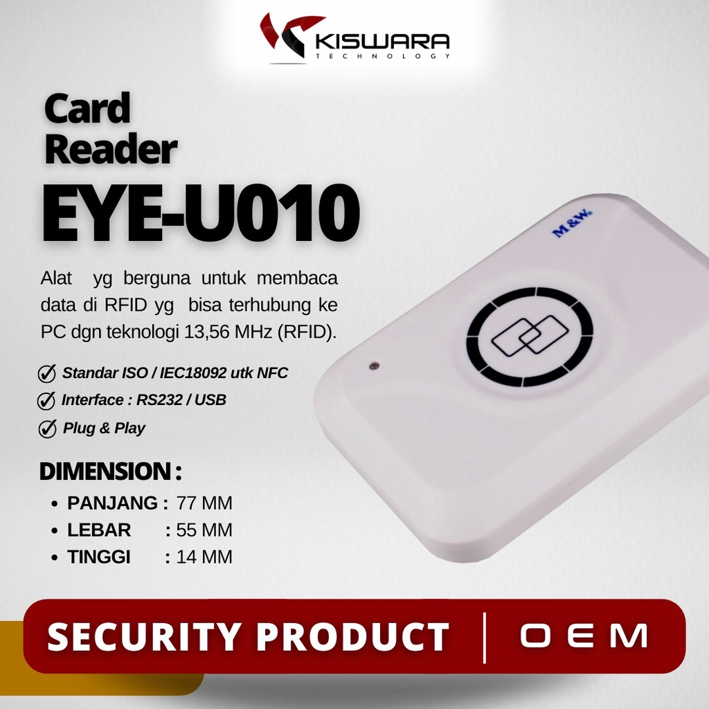 Jual SmartCard RFID IC Card Reader RF-EYE-U010 Read&Write | Shopee Indonesia