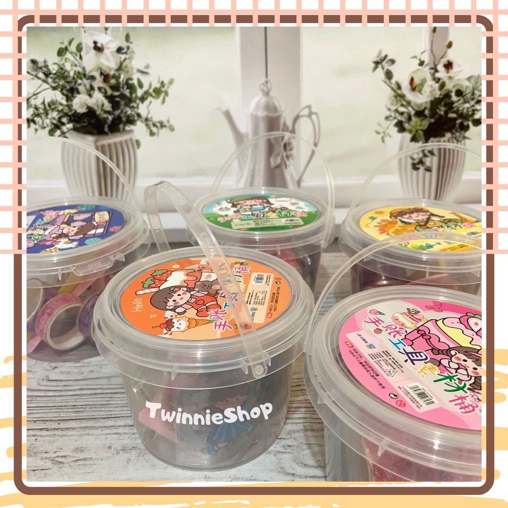 Jual Paket Stiker Bucket WD M613 Lucu 1 Set Ember Isi Banyak Unik Cewe ...