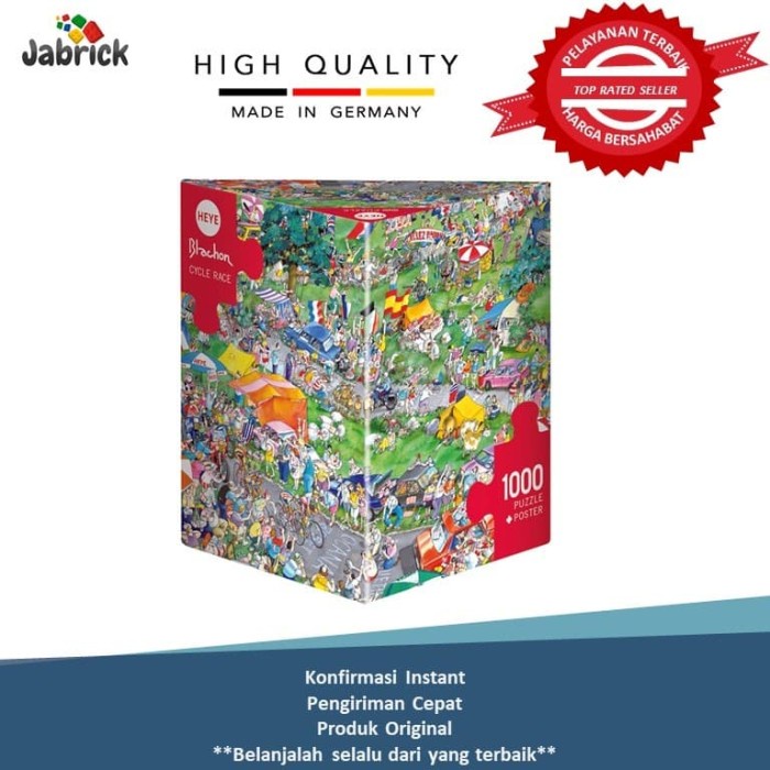 Jual HEYE Puzzle 29888 Cycle Race, Blachon, Triangular 1000 pcs ...
