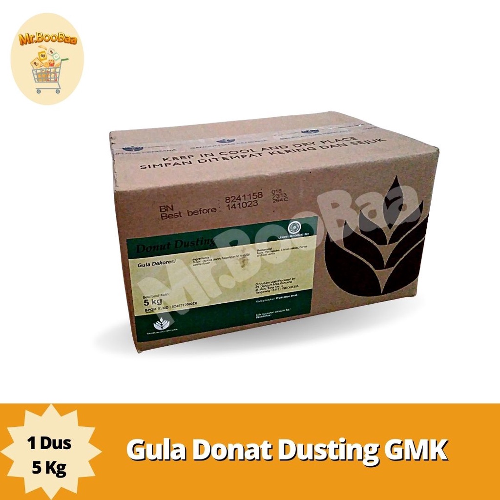 Jual Gula Donat Dusting GMK 1 dus 5kg (Gula Donat) - Gandum Mas Kencana ...