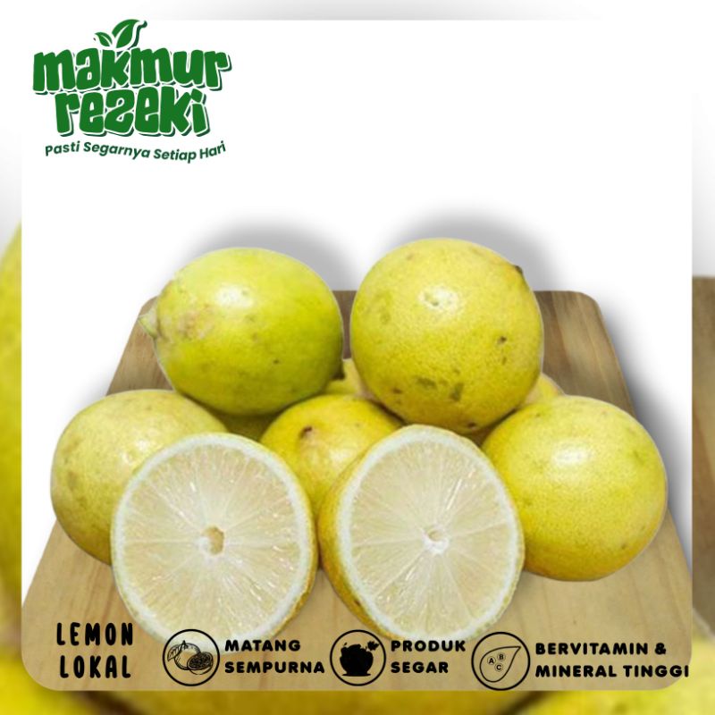 Jual JERUK LEMON LOKAL KUNING 1 KG DAN 500 GRAM SEGAR MURAH | Shopee ...