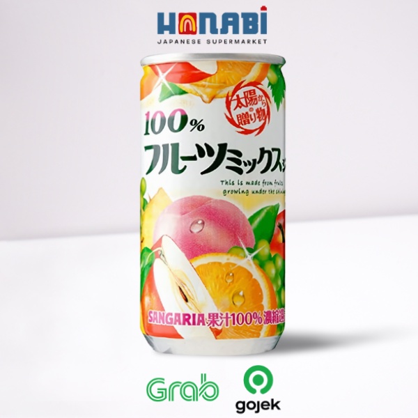 Jual Sangaria Fruits Mix Juice 190ml - Jus Buah Mix Made In Japan | Shopee Indonesia