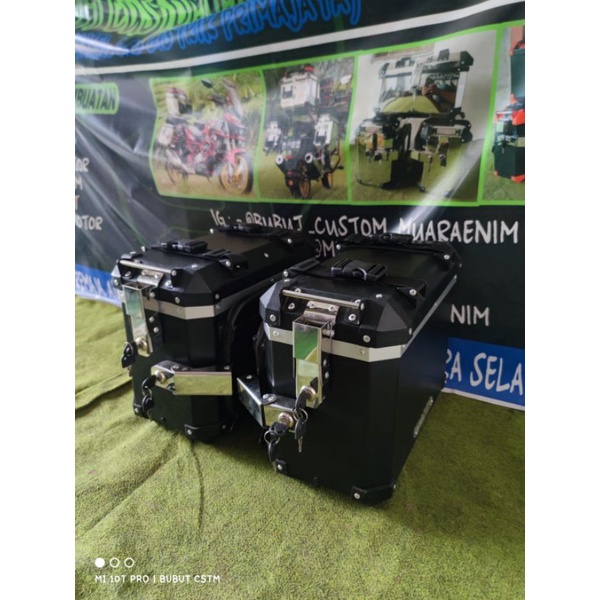 Jual Side box pannier 27L bubutcustom ALUMINIUM &galvanis,pannier bubut ...