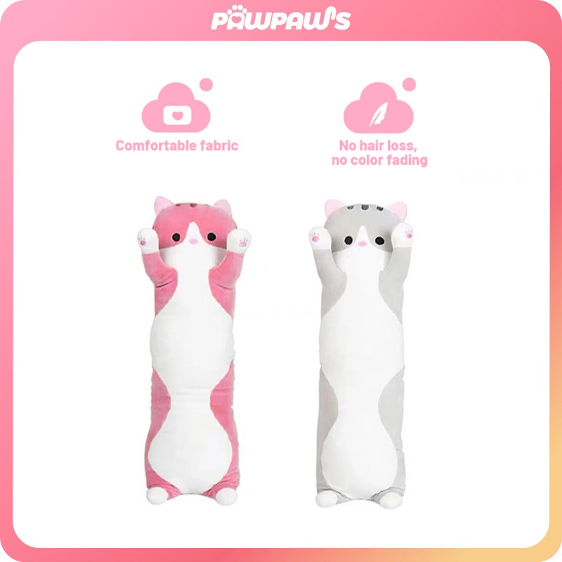 Jual Pawpaw's Bantal Guling Boneka Kucing Lucu Cocok Untuk Kado Special ...
