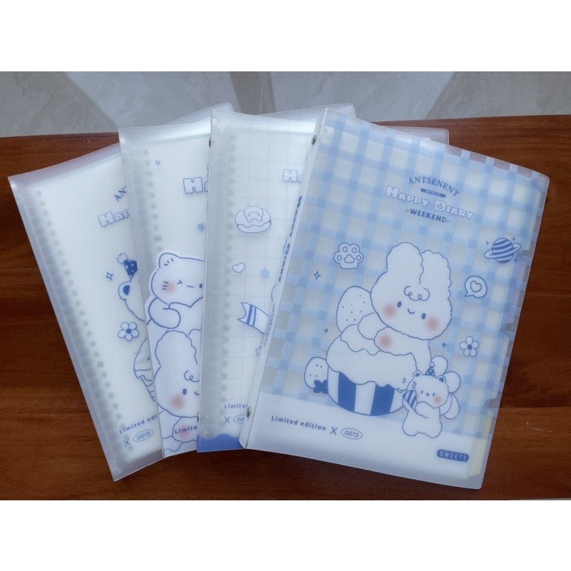 Jual Map Binder A5 Wengu Transparant Bonus Kertas Ring Plastik Notebook ...