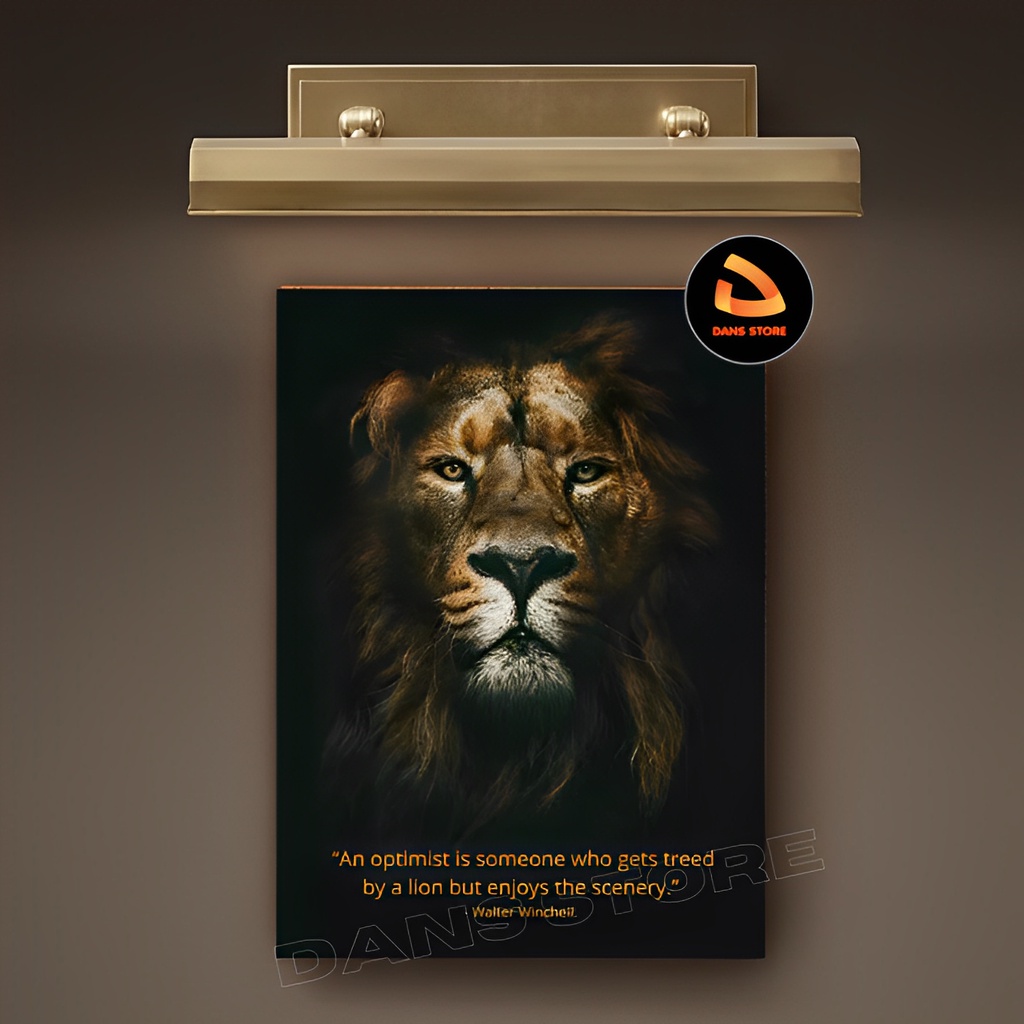 Jual Poster Singa Dan Kata Motivasi Lion Quotes Hiasan Dinding ...
