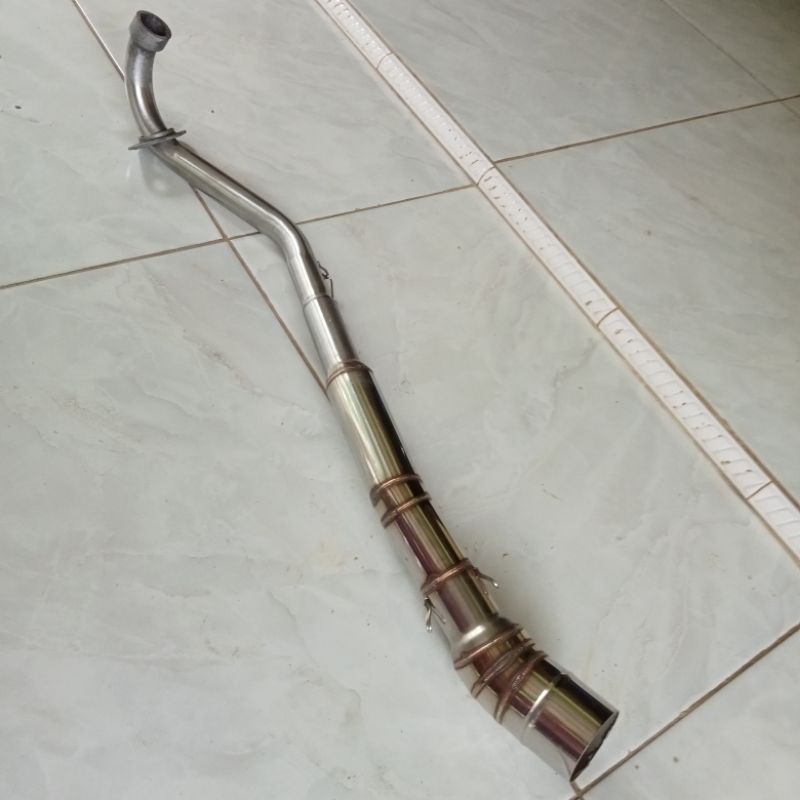 Jual pipa leheran gulu banyak stenliss inlet 50 mm dan inlet 38mm Supra ...