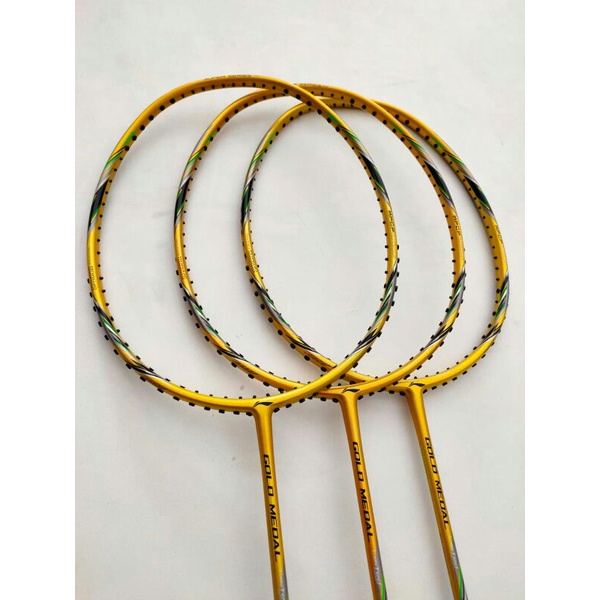 Jual Raket Badminton Lining Gold Medal | Shopee Indonesia