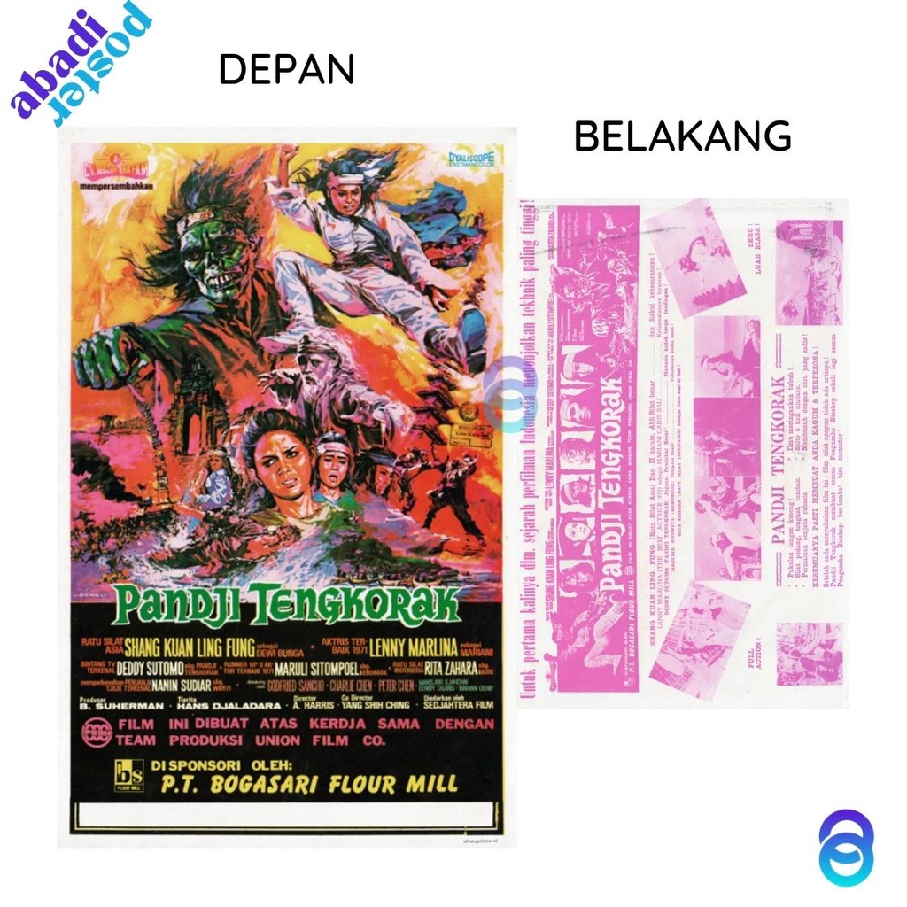 Jual poster film lawas pandji tengkorak - poster lenny marlina | Shopee ...
