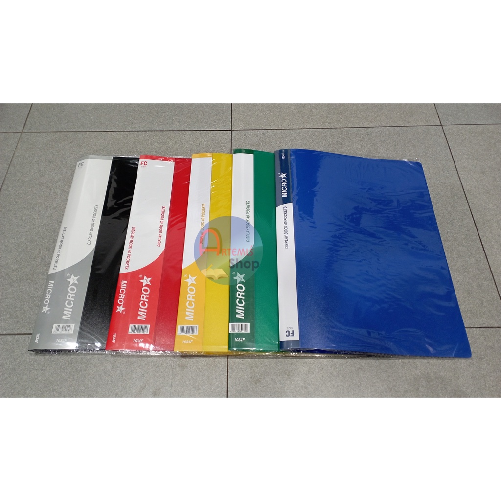 Jual Map Clear Holder / Map Display Book F4 Isi 40 Pocket Micro Star ...