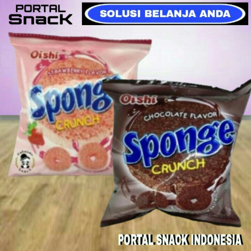 Jual SPONGE BESAR crunch 1 pack isi 10 x 18gr | Shopee Indonesia