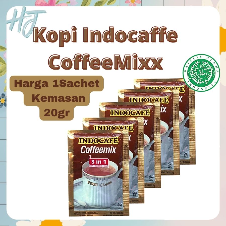 Jual COD (HJ) Kopi Indocafe Coffeemix 3 In 1 Sachet 20gr Kopi Mix 1Pcs ...