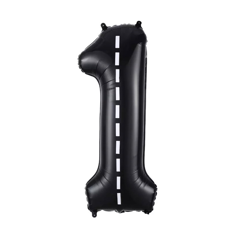 Jual BALON ANGKA HITAM RACING 80cm (Cara Pasang Stripes ada di ...