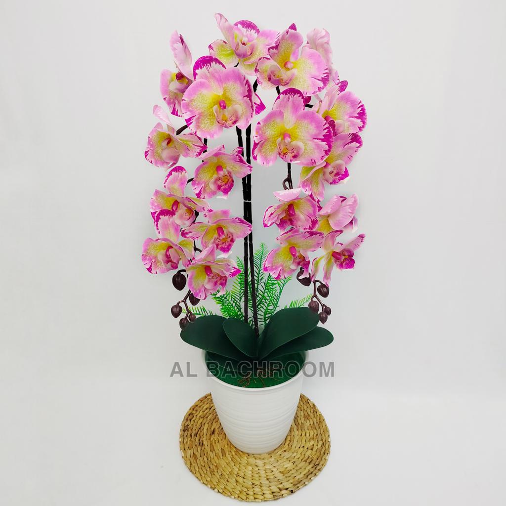 Jual BUNGA ANGGREK LATEX PREMIUM JUMBO FULL LATEX RANGKAIAN 2 CABANG ...