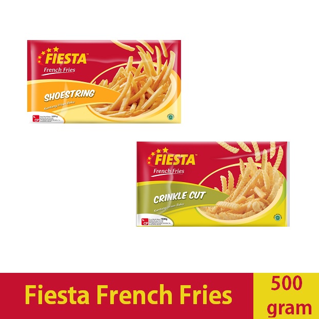 Jual Fiesta French Fries Shoestring / Crinkle, Siomay, Gyoza, Baso ...