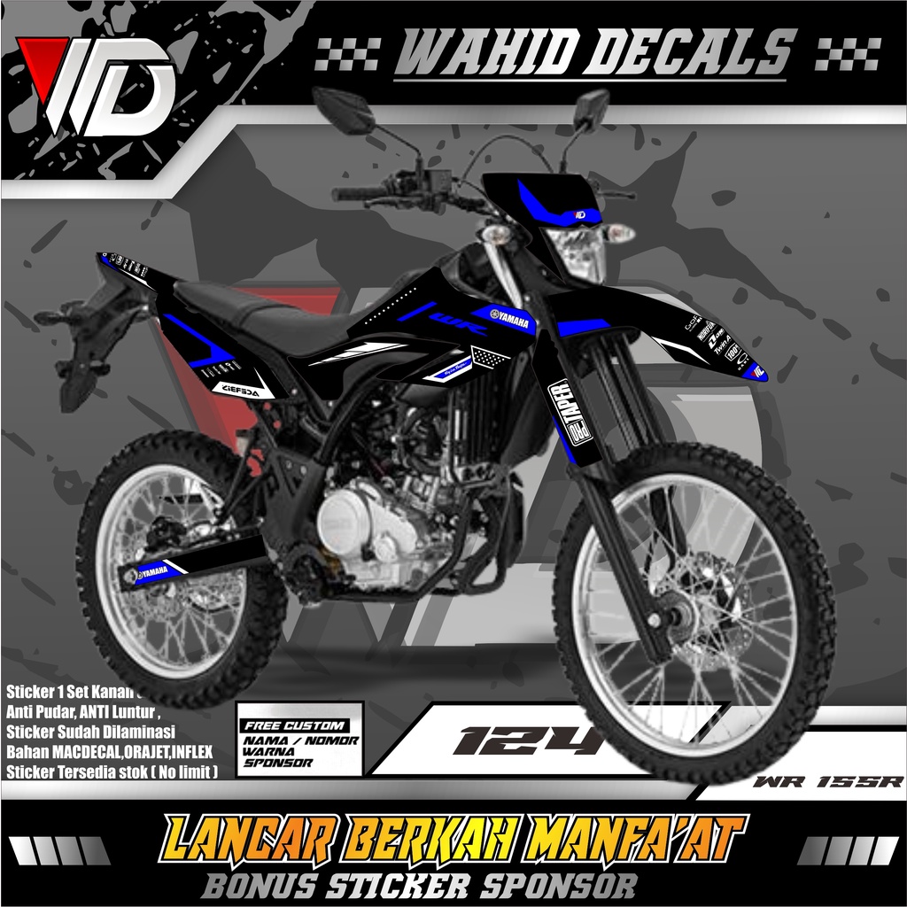 Jual 124 DECAL STIKER SEPEDA MOTOR WR 155 FULL BODY KEREN | Shopee ...