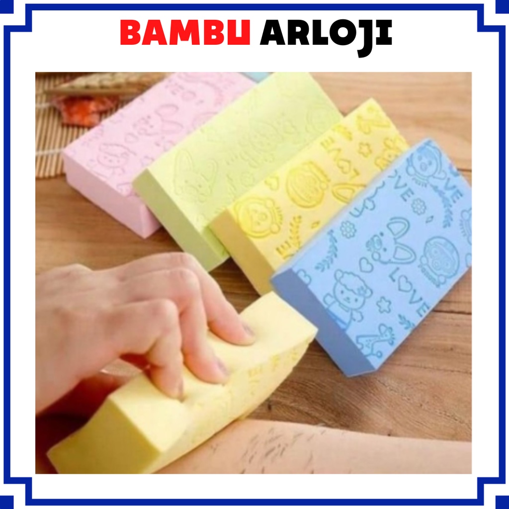 Jual BAJ Spon Busa Mandi Sponge Spons Pembersih Daki Dewasa Bayi dan ...