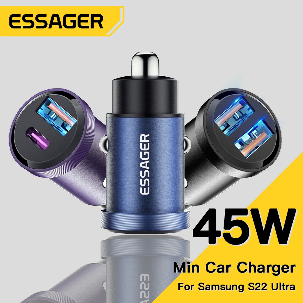 Jual Essager 30w-45w Car Fast Charging Charger USB Type C PD QC 3.0 ...