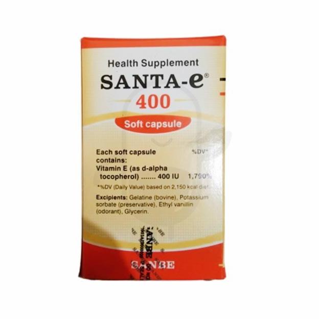 Jual Santa E 400 IU Kemasan Botol Isi 30 Kapsul Lunak | Shopee Indonesia