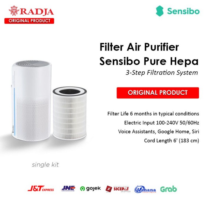Jual Sensibo Pure Air Purifier Combo 1 Pack 1 Hepa Filter - Single Kit ...