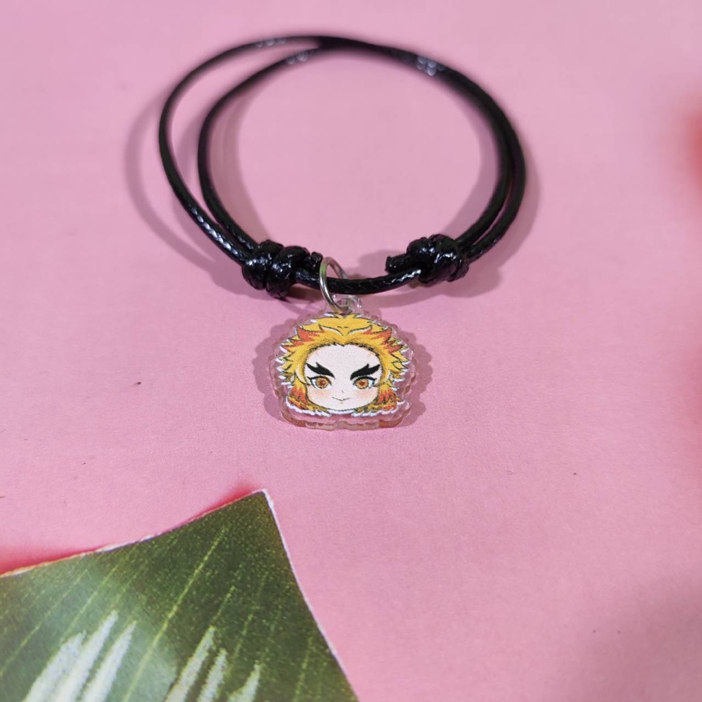 Jual Bracelet Anime Demon Slayer - Gelang Tali Single Charm Kimetsu no ...